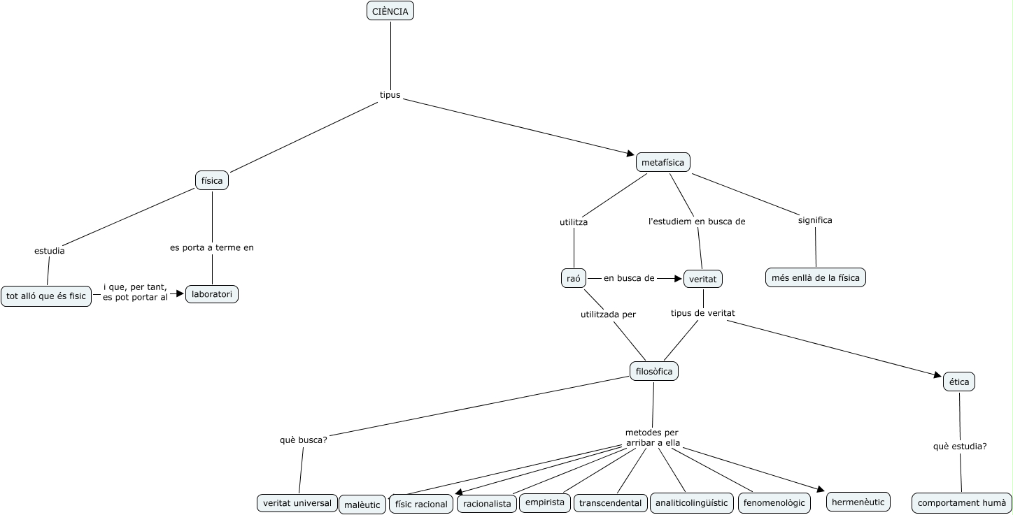 mapa conceptual filosofia